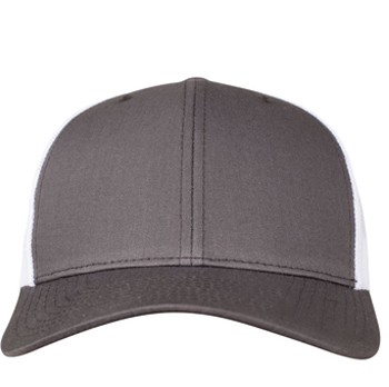 Grey and White Trucker front | RexClub | Custom Caps | Custom Hats ...